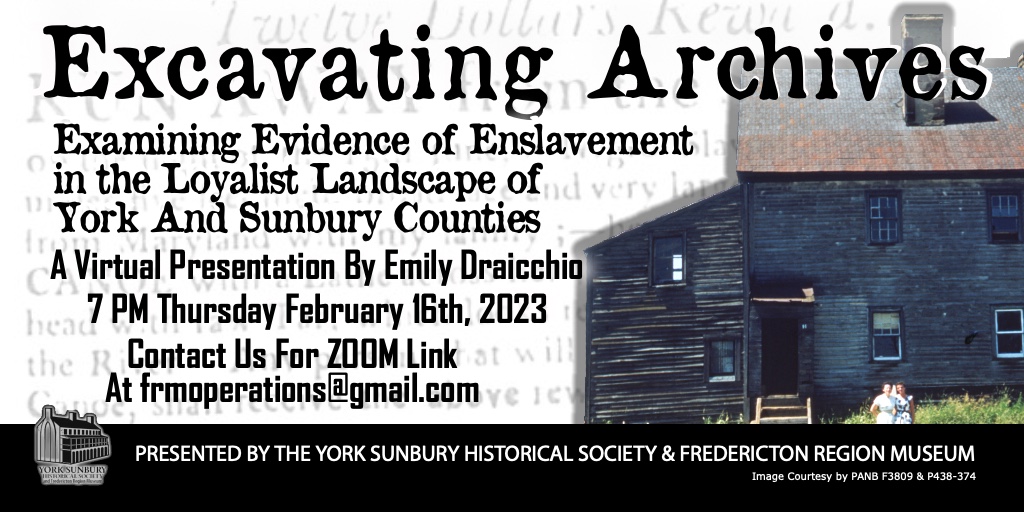Excavating Archives: Examining Evidence of Enslavement in New Brunswick ...